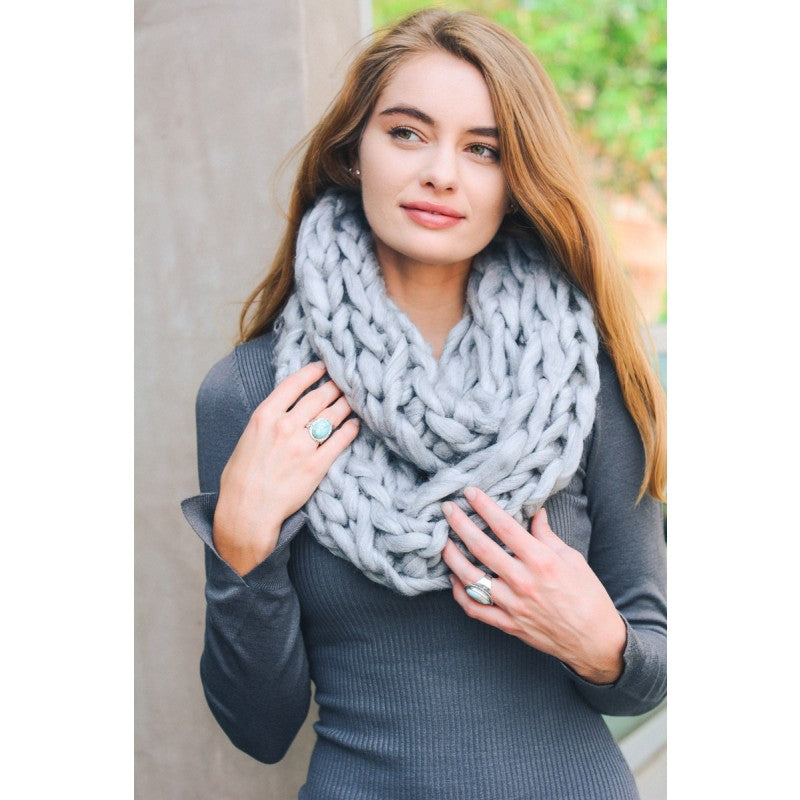 chunky soft scarf