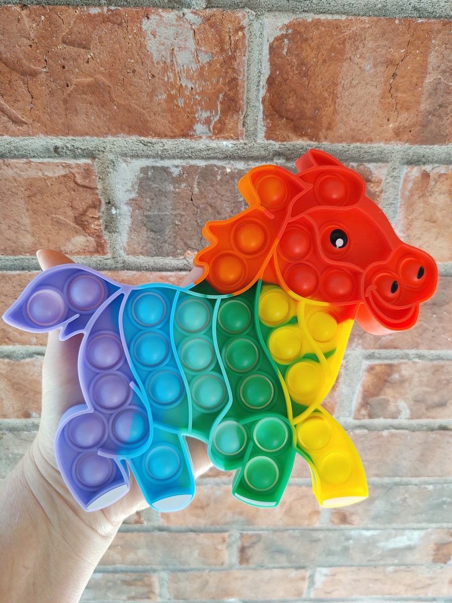 Rainbow Pony Fidget Popper – The Queen Heifer